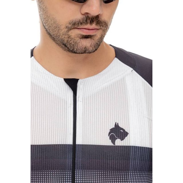 Camisa Lynce Slim White Masculina | Bikerunpa