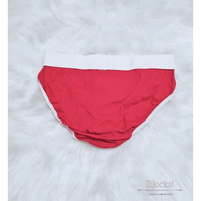 Cueca Slip Clear Vermelha Última G Djocksss