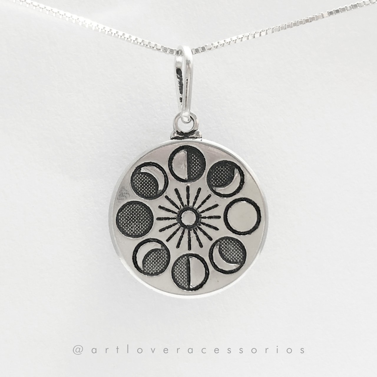 Pingente fases da lua | ArtLover Acessórios