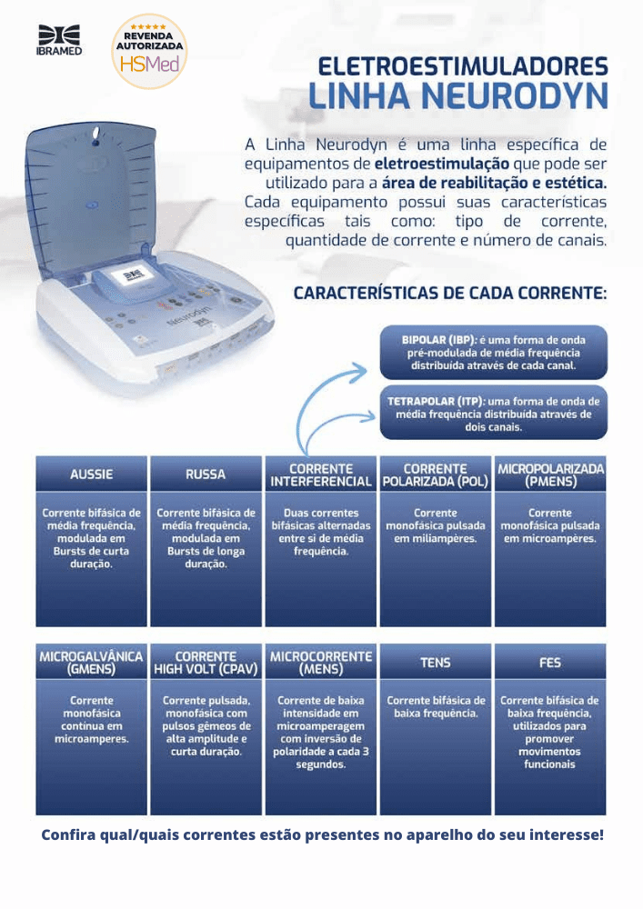 Neurodyn Evolution Ibramed Eletroestimulação e Biofeedback | HS Med