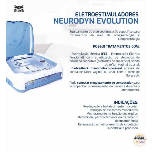 Neurodyn Evolution Ibramed Eletroestimulação e Biofeedback | HS Med