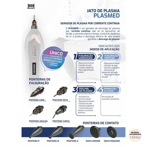 Plasmed Aparelho de Jato de Plasma Ibramed | HS Med