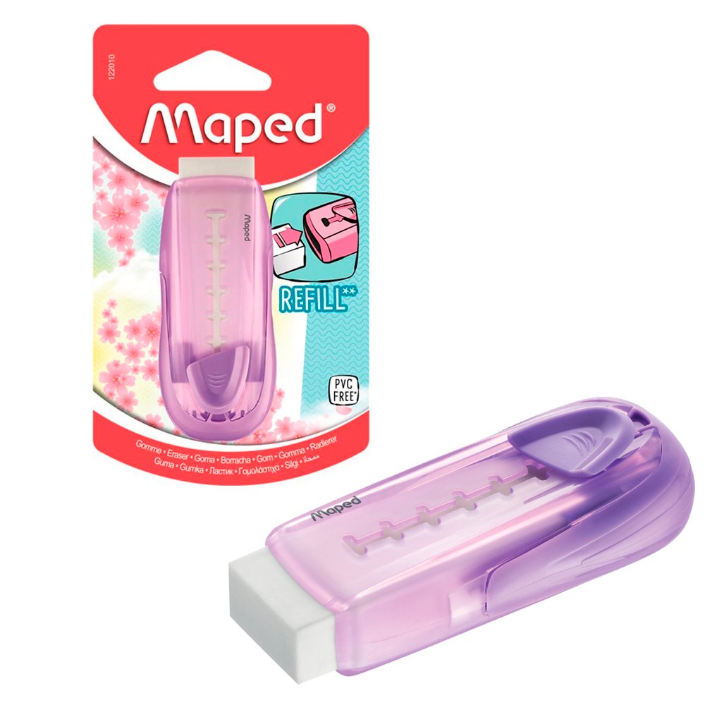 Borracha Escolar Tipo Estilete - Roxo - Maped | Dudu Brinquedos