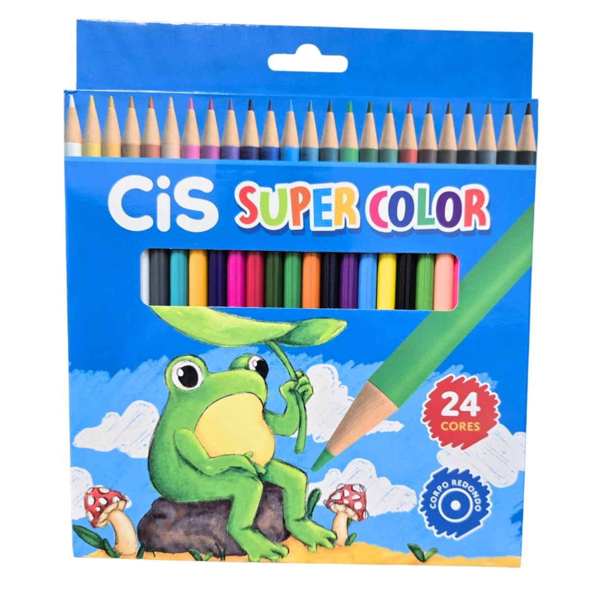 Lápis de Cor Super Color 24 Cores - Cis | Dudu Brinquedos