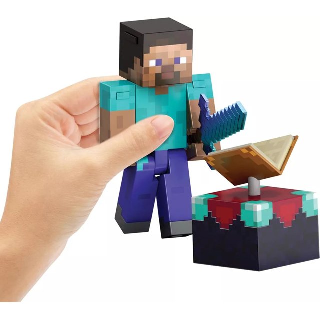 Boneco De Ação Mattel Minecraft Diamond Level - Steve | Dudu Brinquedos