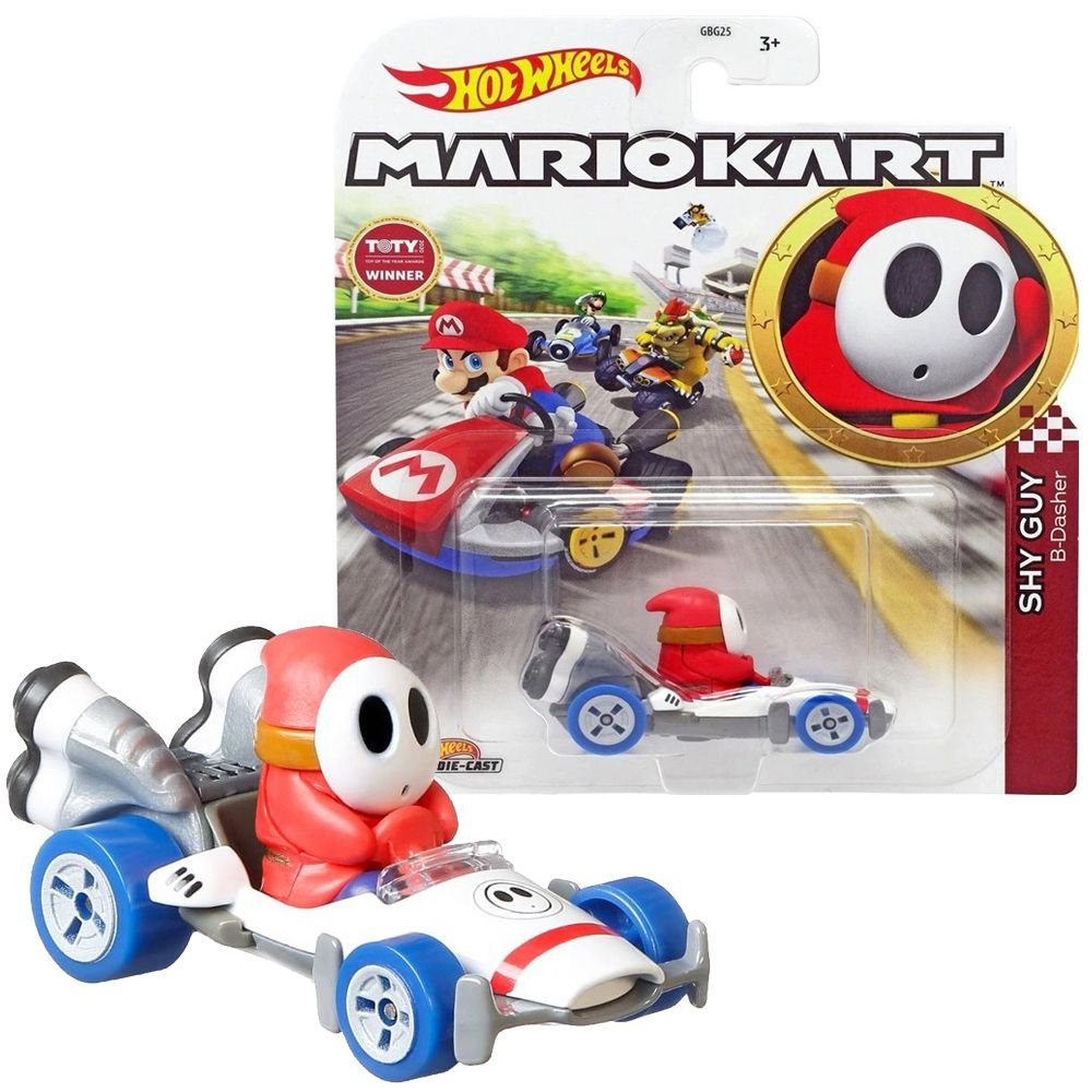 Hot Wheels Mario Kart - Shy Guy GJH61 - Mattel | Dudu Brinquedos