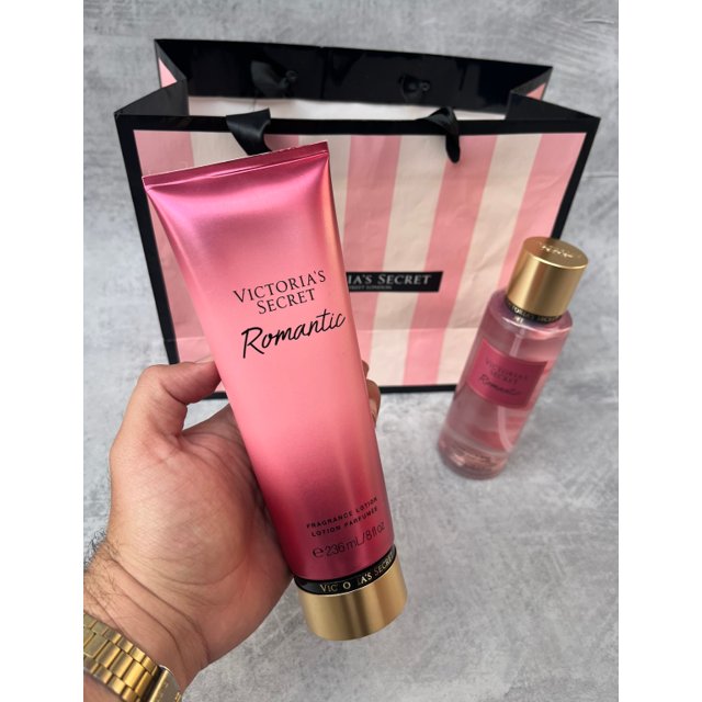 Kit Victoria Secret Romantic (Floral Petalas Rosa) | Brave Store