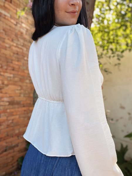 Bata Boho Dunas Helena - Branca | Bixo Grillo