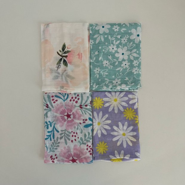 KIT MARIA FLOR - 4 Paninhos de Boca | Mundo Póca