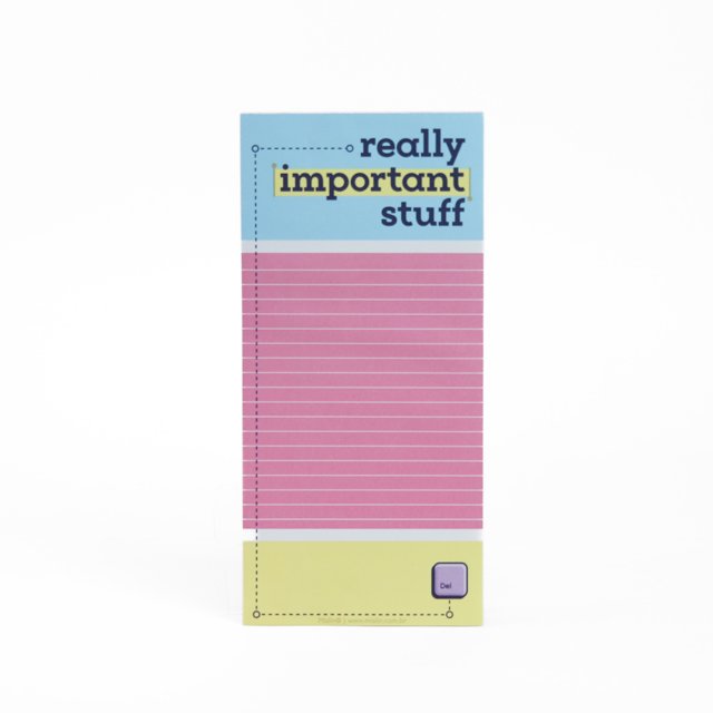 Bloco Really Important Stuff | MISLIN | Coleção Geek | Mislin ...