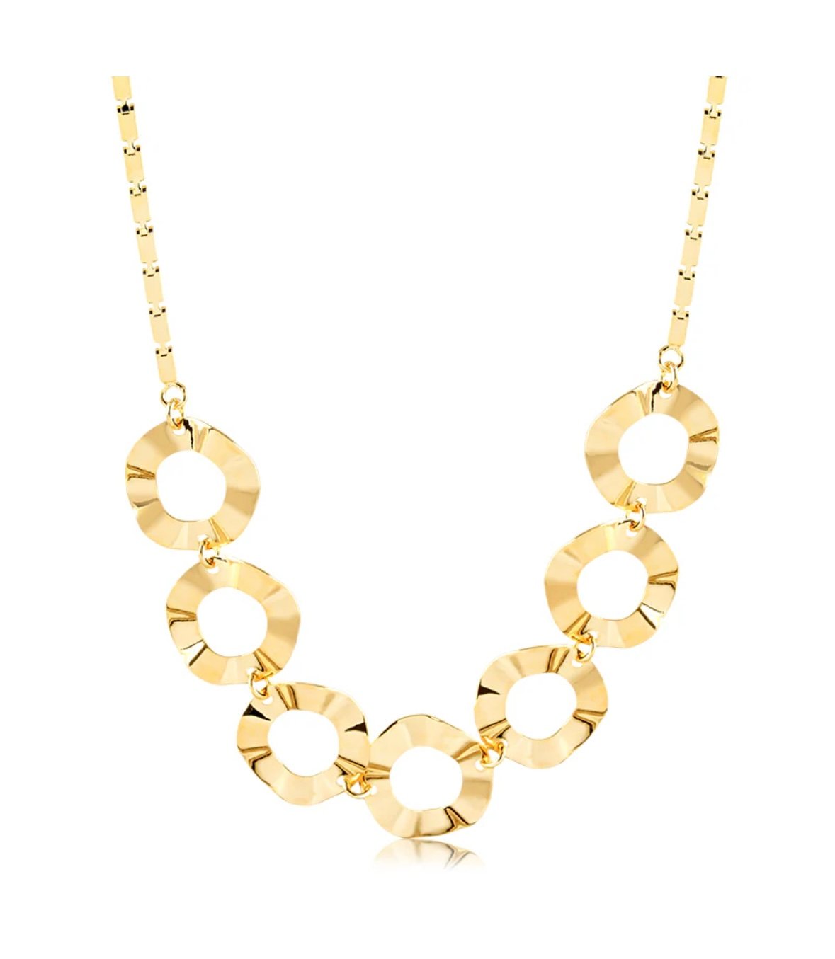 Colar Circle Orgânico Banhado a Ouro 18k | AG SEMI JOIAS