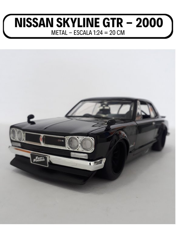 Nissan Skyline GT-R 2000 - Velozes e Furiosos | Soh Miniaturas