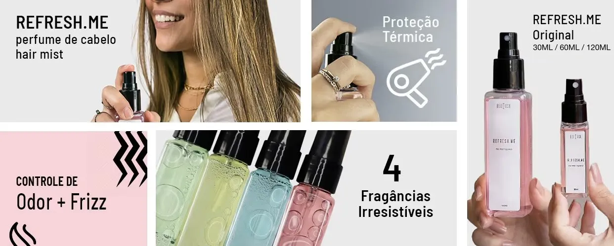 Perfume de Cabelo Beudose Refresh.Me Miami Musk de 30ml - Hair Mist ...