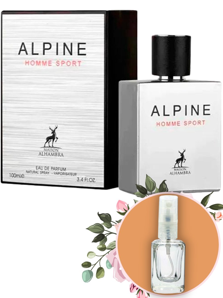 Decant Perfume Árabe Masculino Alpine Homme Sport Eau de Parfum Maison ...