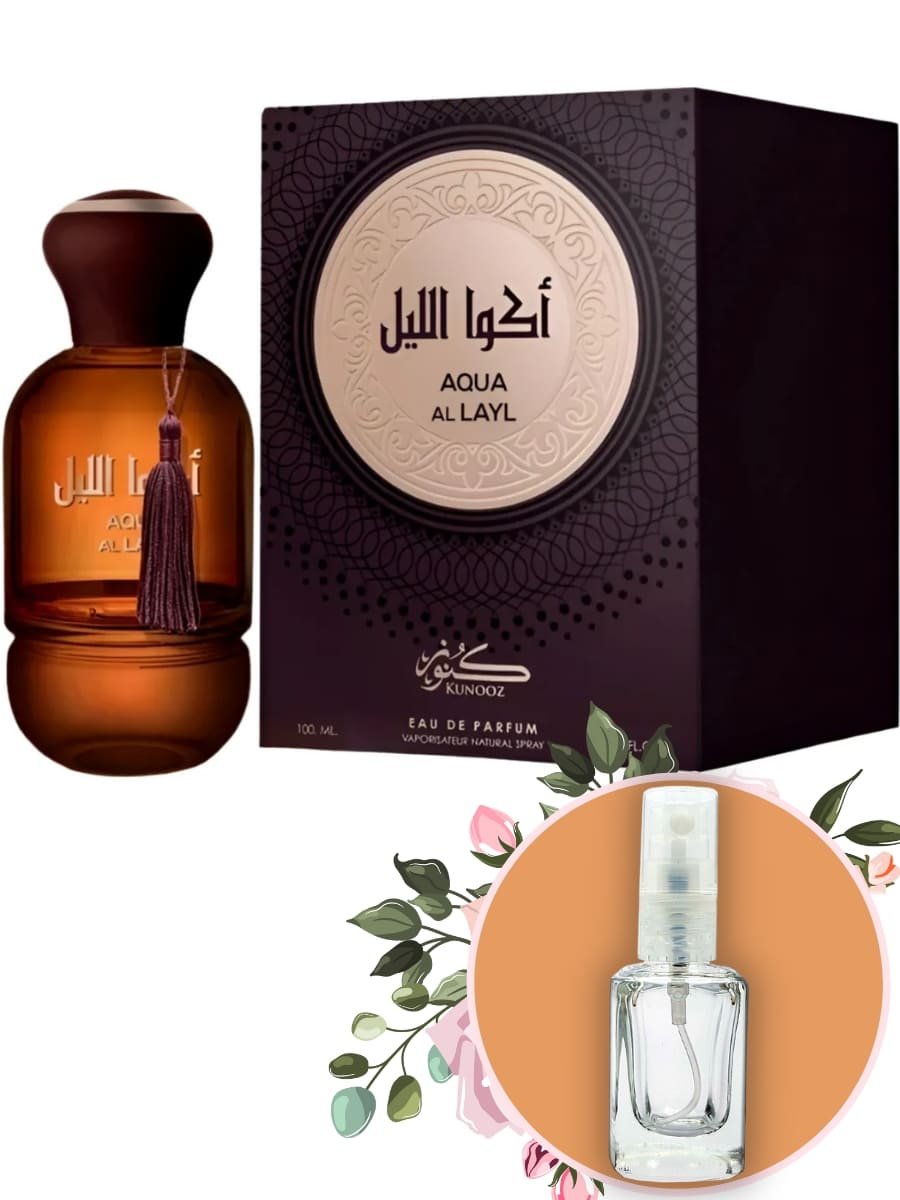 Decant Perfume Árabe Compartilhável Aqua Al Layl Kunooz Zoghbi Eau de ...