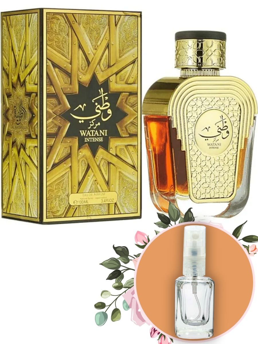 Decant Perfume Árabe Compartilhável Watani Intense Al Wataniah Eau de ...