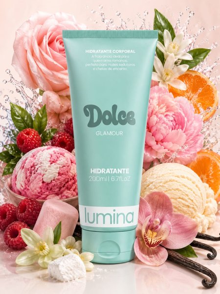 Creme Hidratante Corporal Dolce Glamour Lumina - 200ml (Ref. Olfativa ...