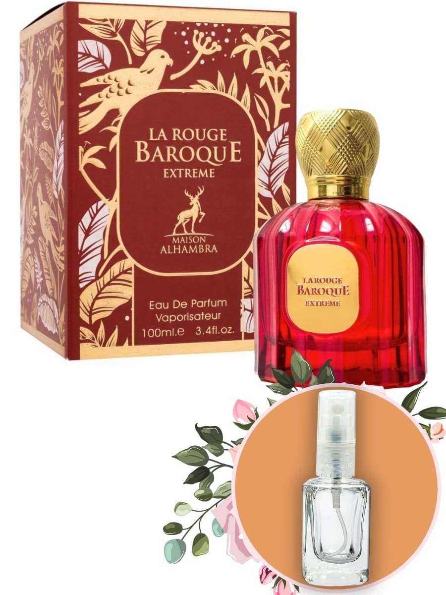 Decant Perfume Árabe Compartilhável La Rouge Baroque Extreme Eau de ...