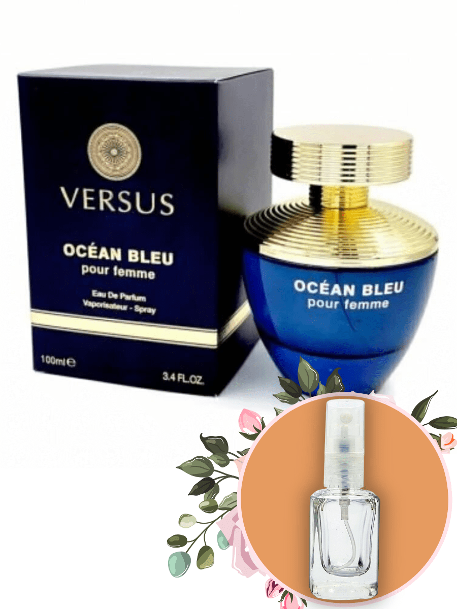 Decant Perfume Árabe Feminino Ocean Bleu Pour Femme Versus (Ref ...