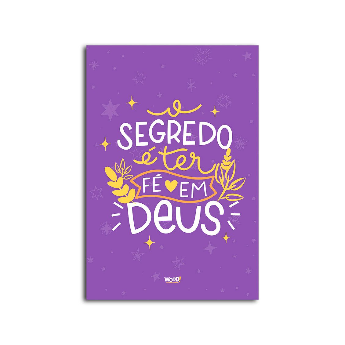 Placa Lettering - Fé em Deus | Decoração Inspiradora para Revenda ...
