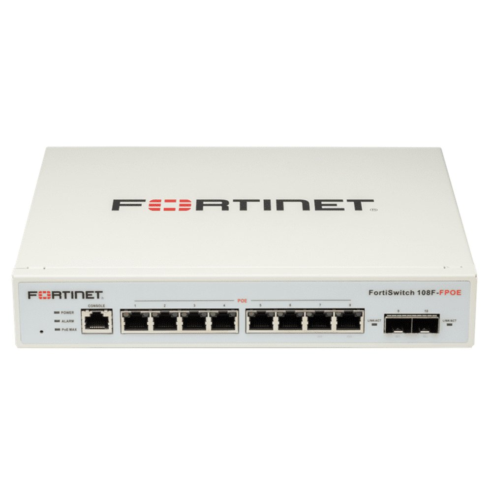 Switch Fortinet FortiSwitch 108F 8 Portas Giga 2x Ge SFP Layer2 FS-108F ...
