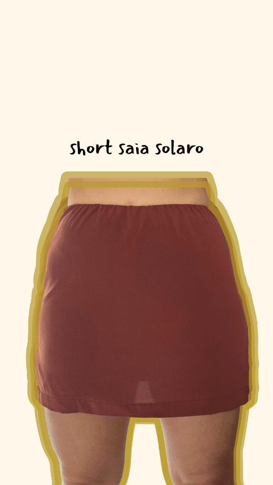 Short Saia Solaro Marrom | Citrus