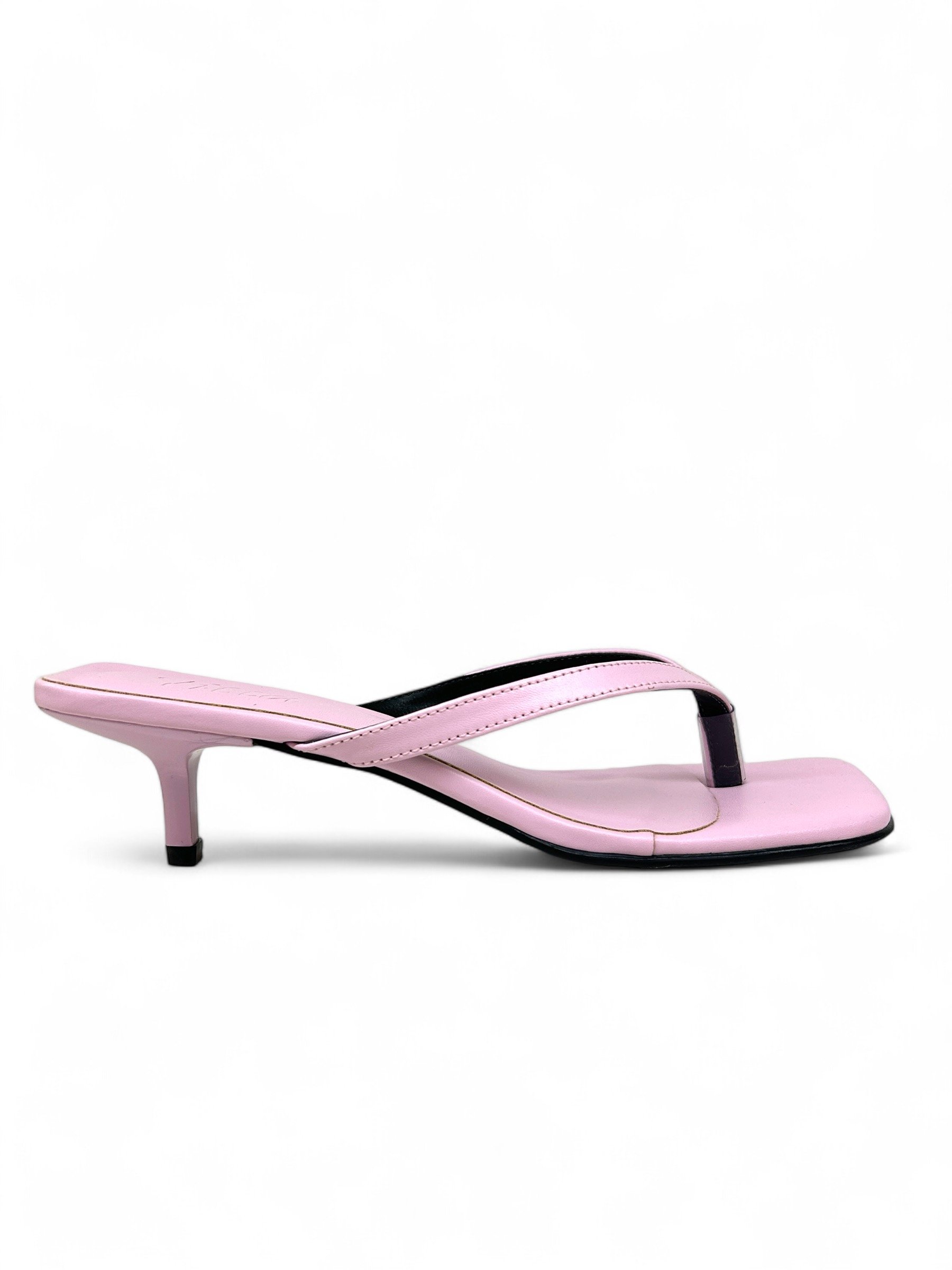 CHINELO DE SALTO LUNA - ROSA CHÁ | Titta Shoes