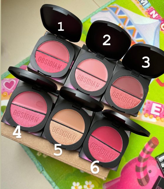 Blush Duo Gemini Obsidian Ruby Rose | Stela
