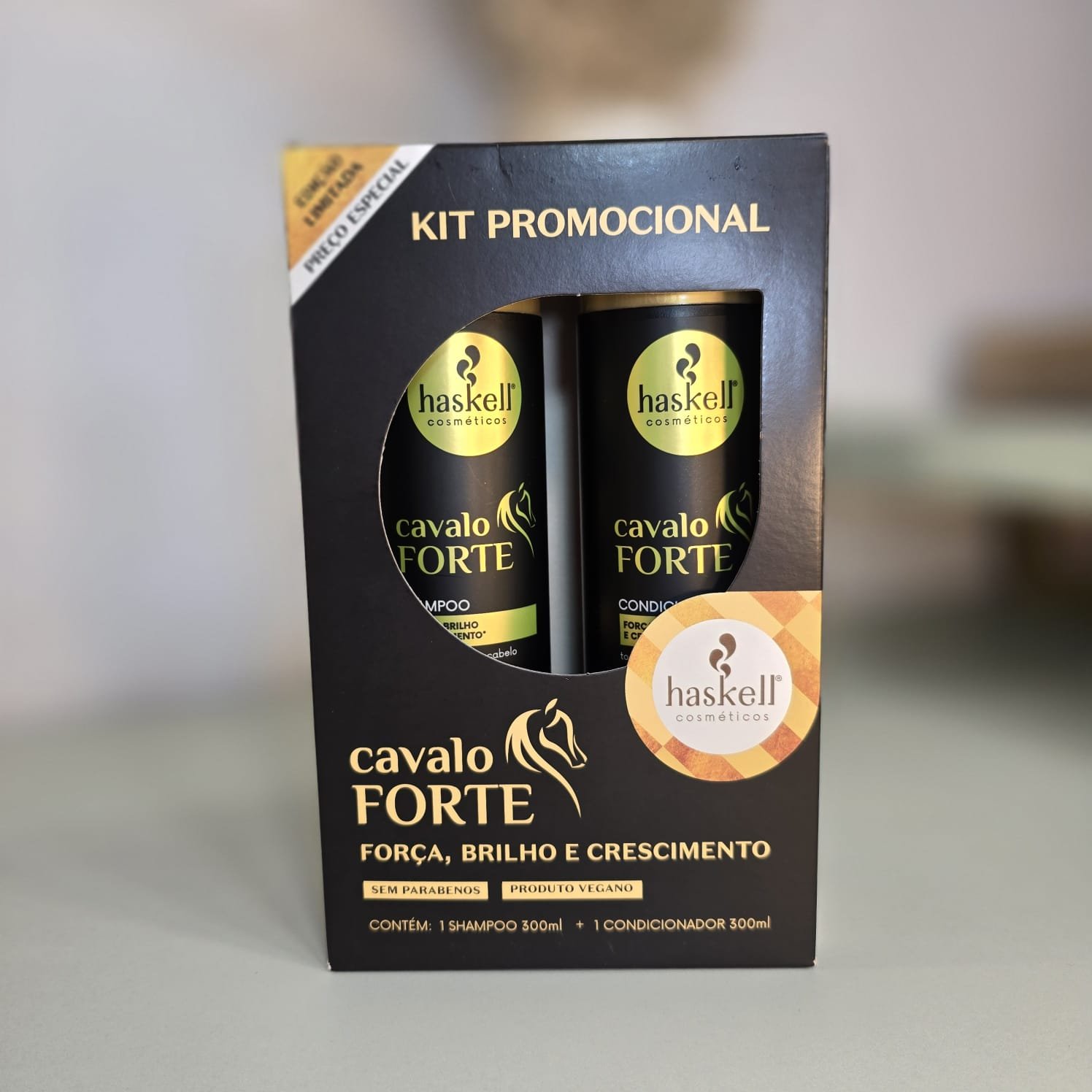 Kit Capilar Cavalo Forte Haskell Shampoo e Condicionador 300ml | Loja ...