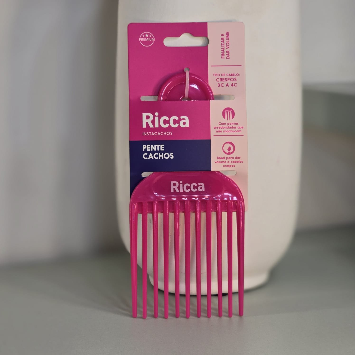 Pente Cachos para Cabelo Crespo Ricca | Stela