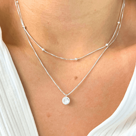 Kit Charm: 2 Colares Elegantes em Prata 925 | Bellitas Joias