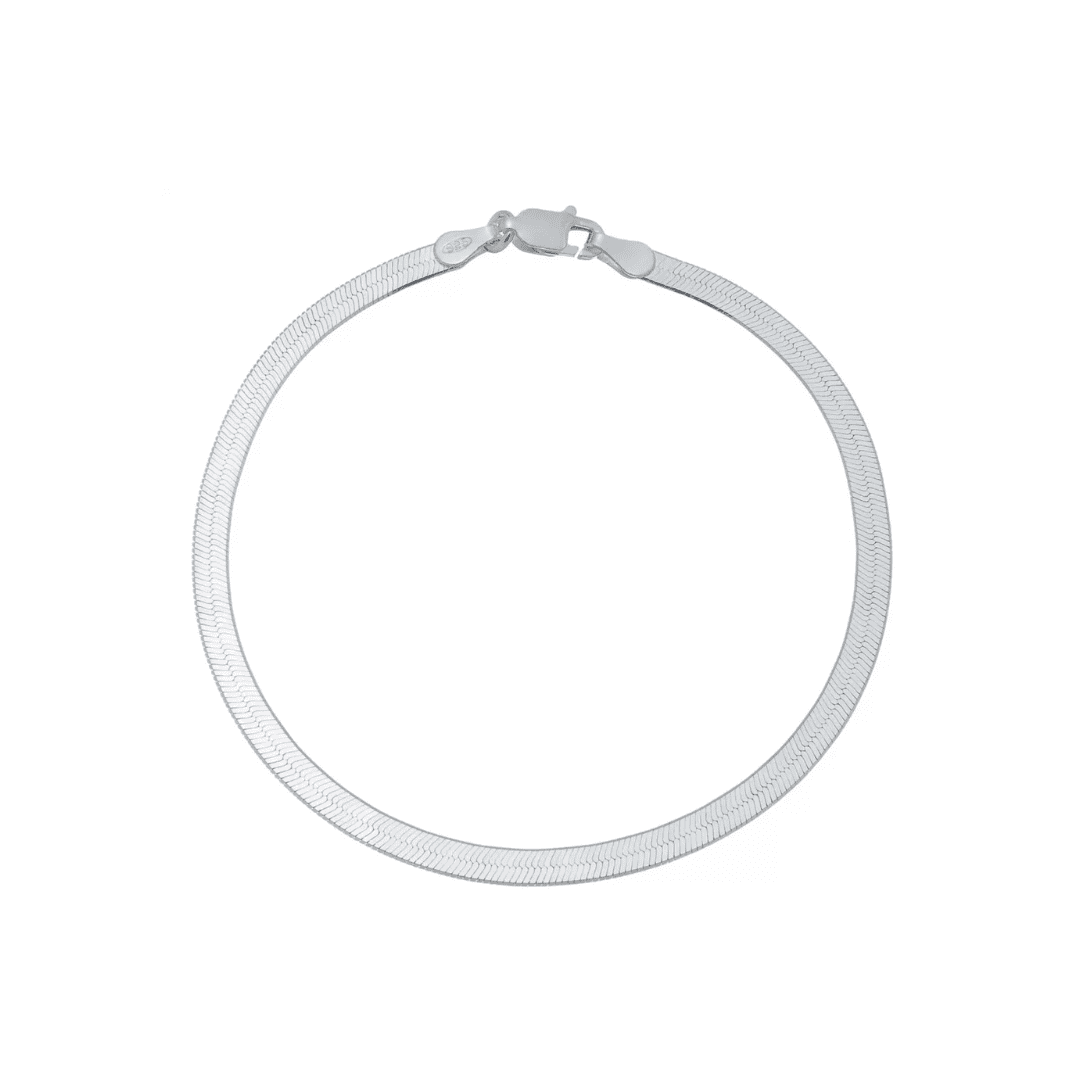 Pulseira Laminada - Elegância em Prata 925 | Bellitas Joias