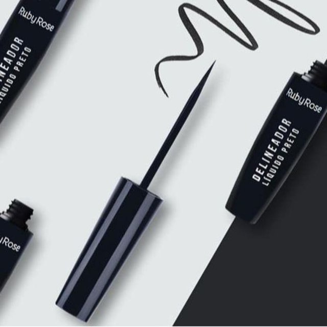 Ruby Rose Preto Delineador Líquido 5,8ml: Precisão e Estilo para ...