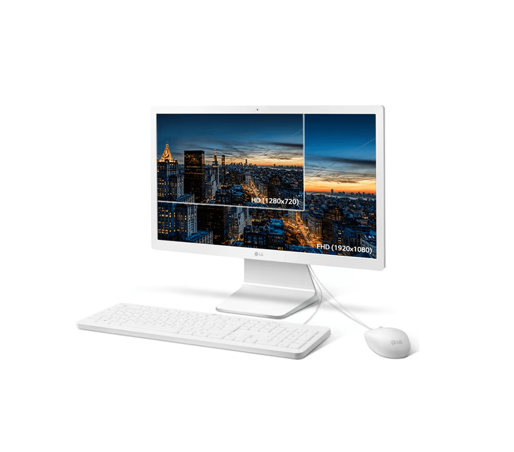 Computador Branco LG 22V280 ALL IN ONE | PABER EQUIPAMENTOS