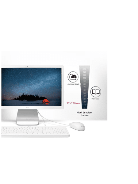 Computador Branco LG ALL IN ONE | PABER EQUIPAMENTOS