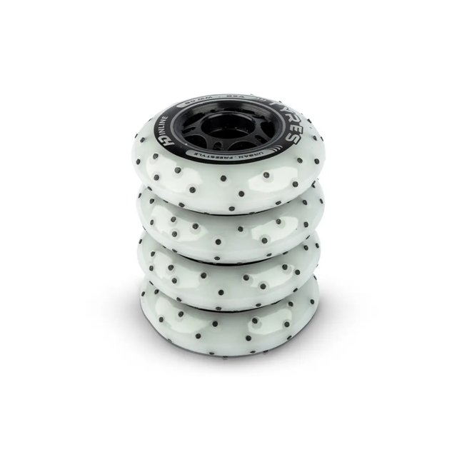 JG RODAS HD INLINE (4UN) - TYRES FAÍSCA - 80MM - 85A - OFF WHITE | HD ...