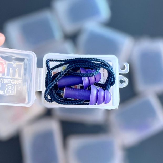 Protetor Auricular Plug Silicone Com Cordão Para Elas maxxi Royal ...