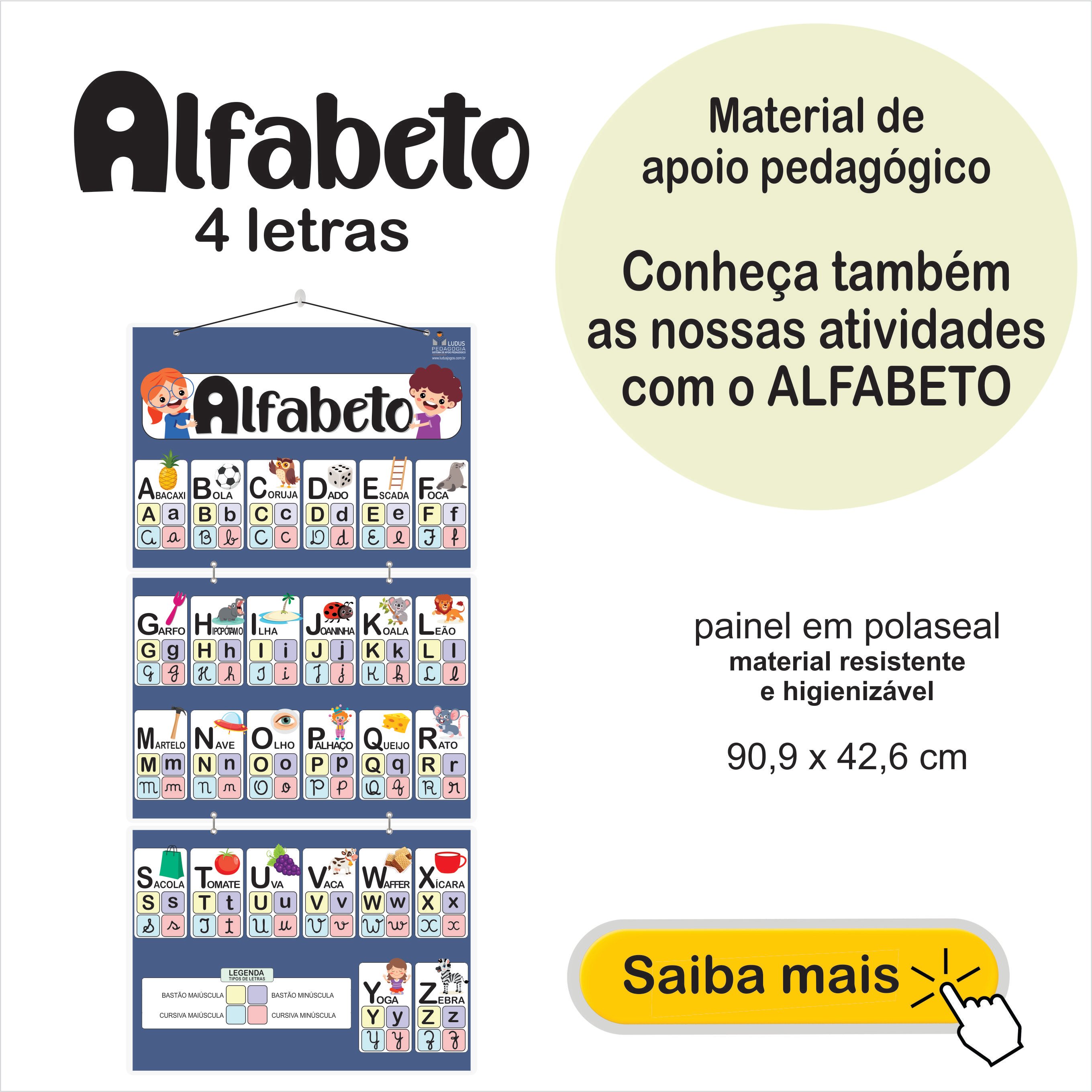 Alfabeto 4 letras | Ludus Jogos