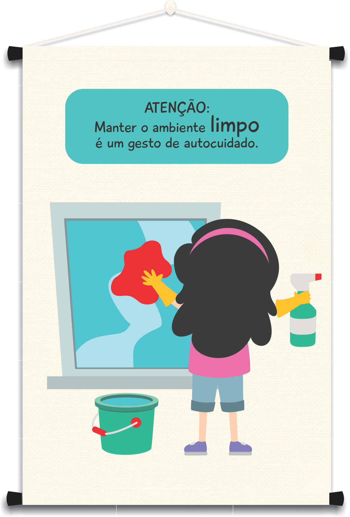 Painel Educativo 'Ambiente Limpo'. | Ludus Jogos