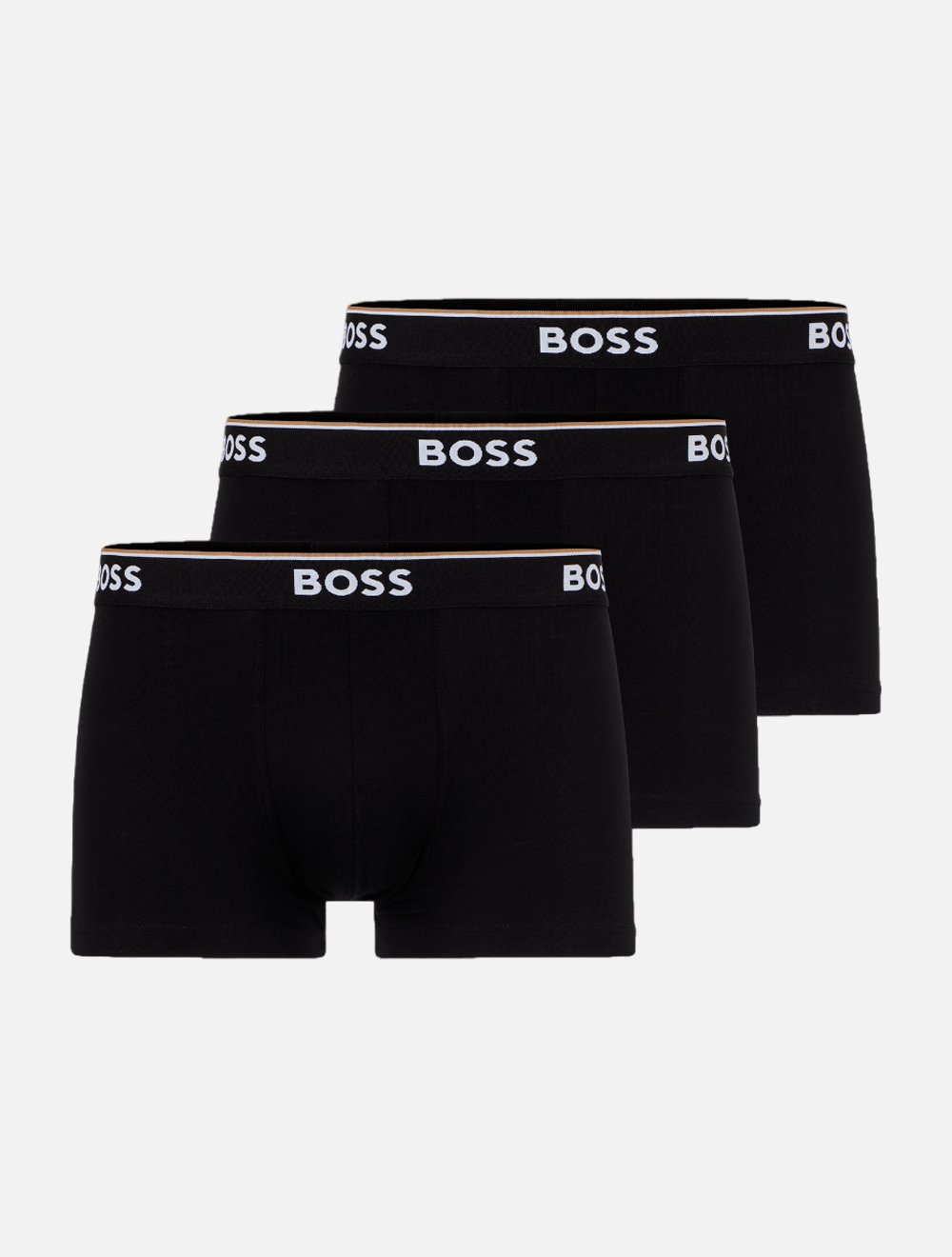 Kit Cueca Hugo Boss Masculina Boxer Trunk 3P Power Preta | Adamanto Store