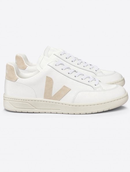 Tênis Veja V12 Leather White Sable | Adamanto Store