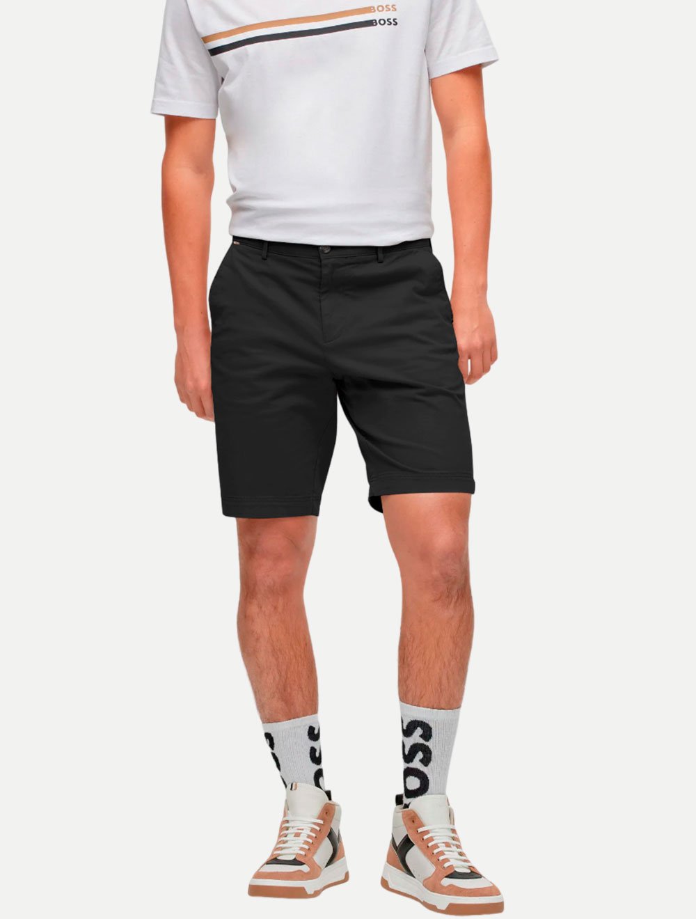 Short Hugo Boss Slice Sarja Preto | Adamanto Store