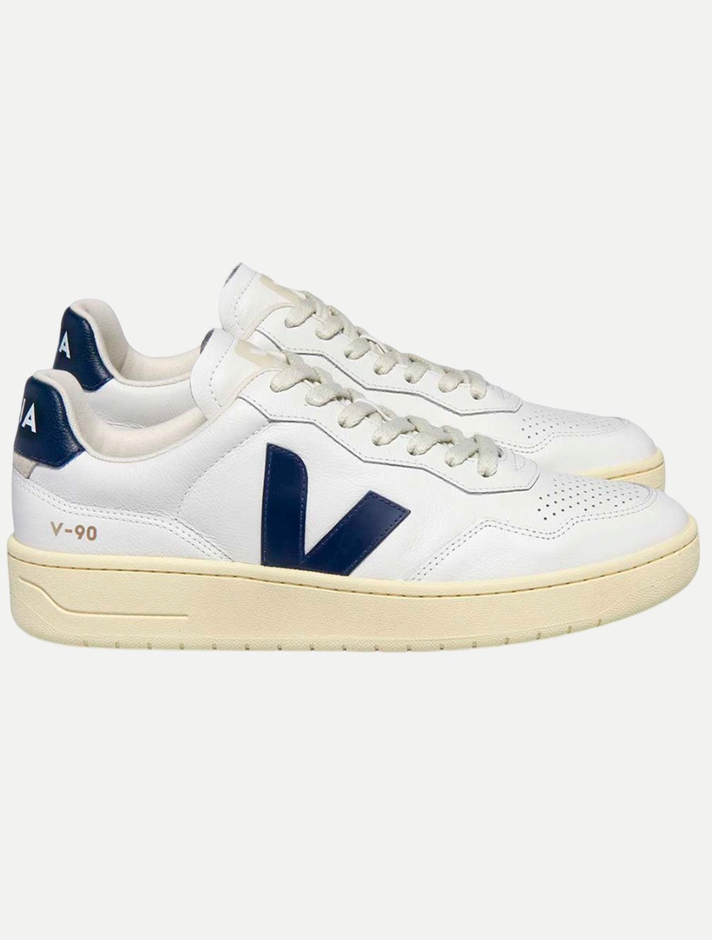 Tênis Veja V90 O.T. Leather White Nautico | Adamanto Store