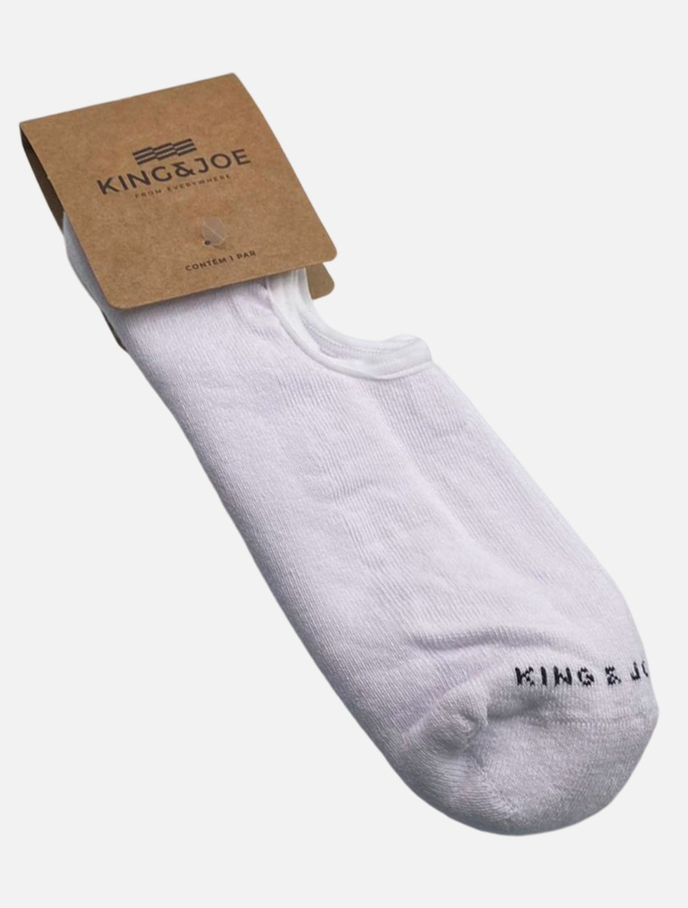 Meia King & Joe Invisível AC22504 Branca | Adamanto Store