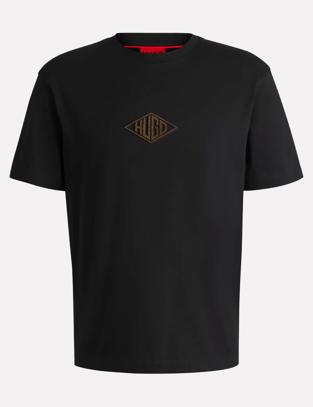 Camiseta Hugo Boss Masculina Relaxed Fit Darunu Preta | Adamanto Store