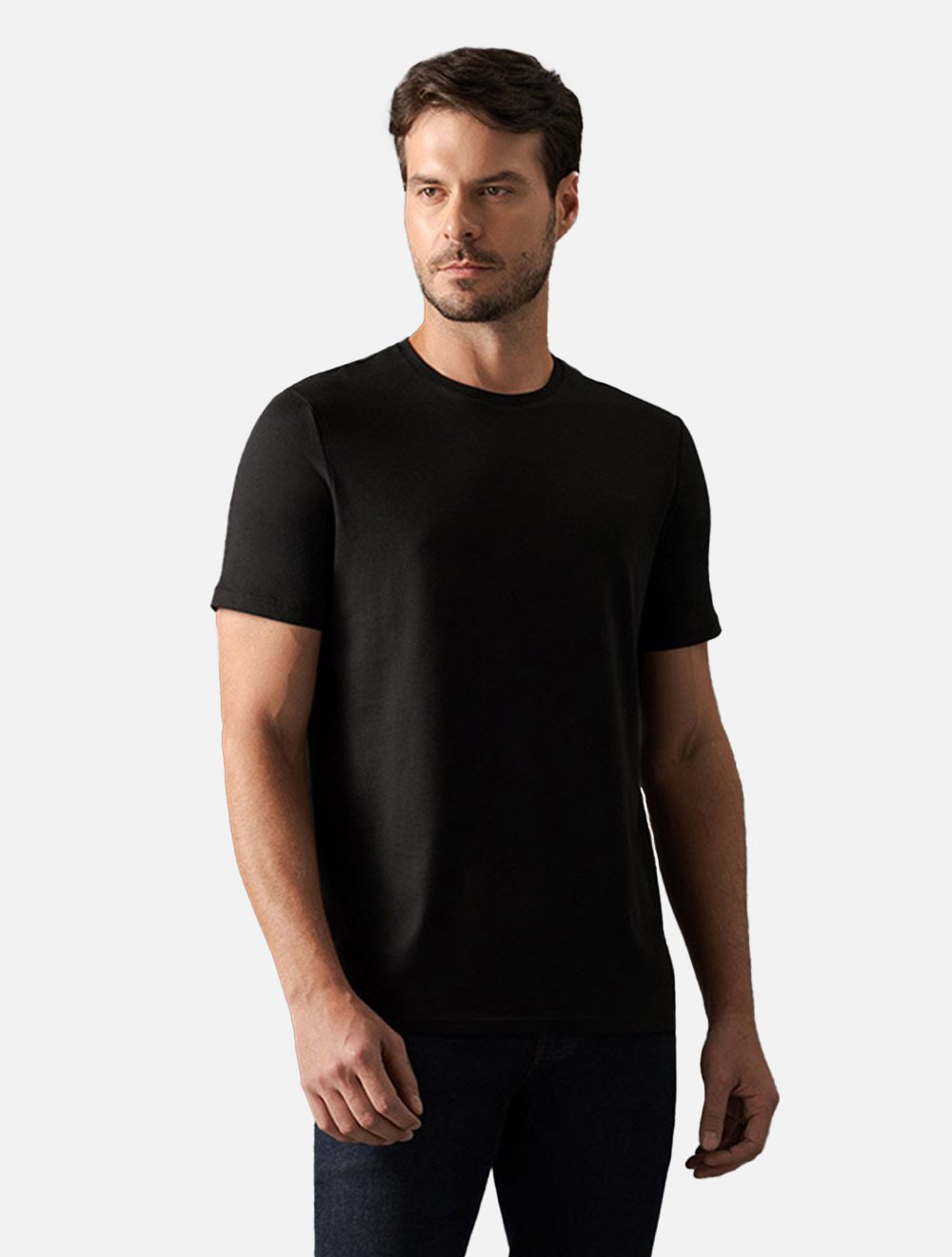 Camiseta Calvin Klein Regular Liquid Touch Preta | Adamanto Store