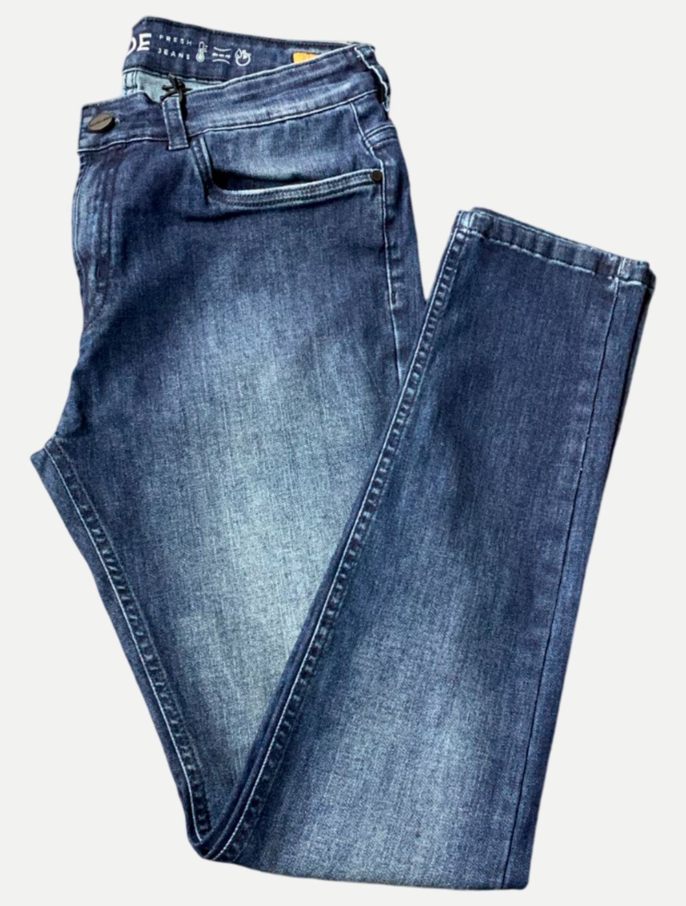 Calça King & Joe Masculina Skinny Jeans Fresh CL23018 Azul Escuro ...