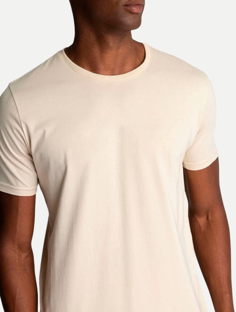 Camiseta King & Joe Pima Regular CA23806 Areia | Adamanto Store
