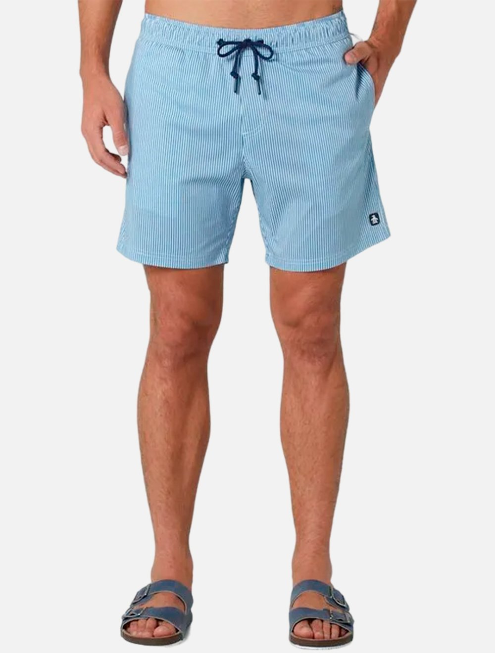 Short Original Penguino Amparo Listra Azul | Adamanto Store