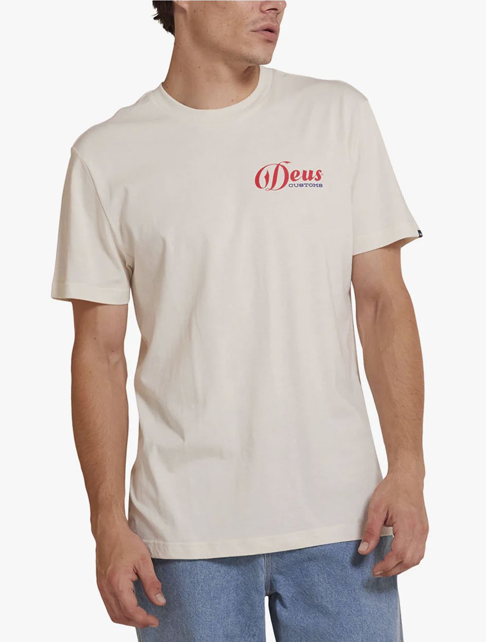 Camiseta Deus Ex Machina Regular Fit Time Taker Off White | Adamanto Store